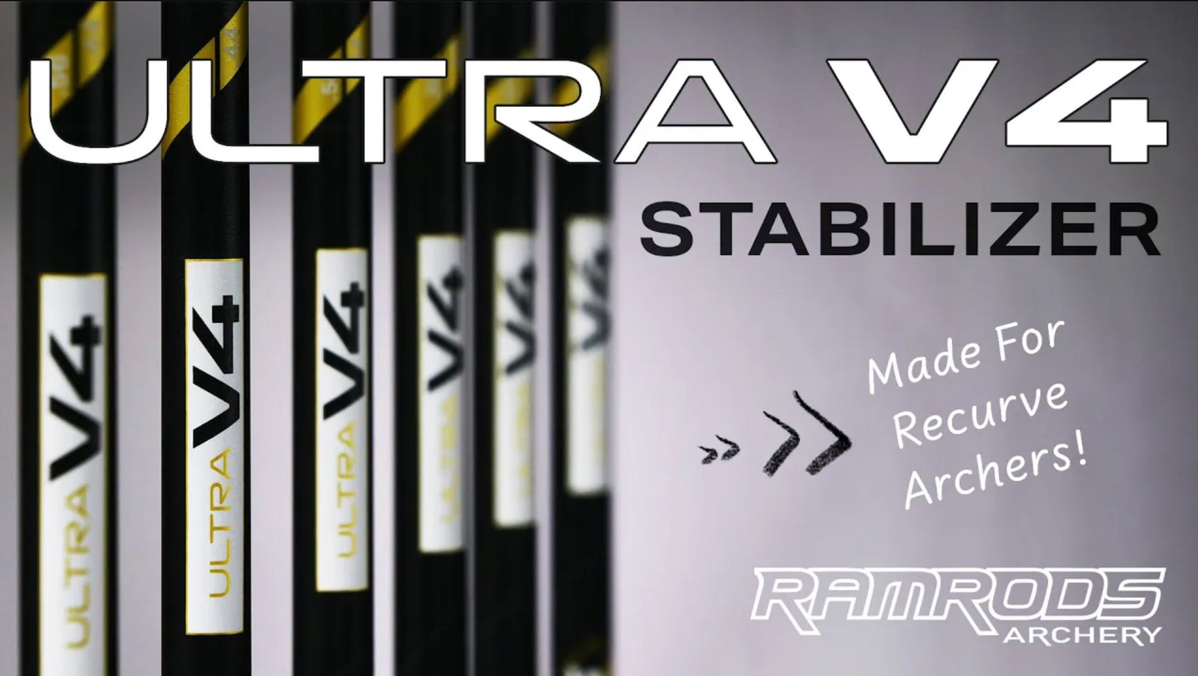 Ultra V4 Bow Stabilizer - Advanced Stability | RamRods Archery